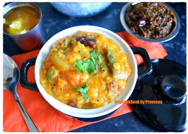 Dosakaya Pappu / Yellow Cucumber Dal - VegCookBook by Praveena